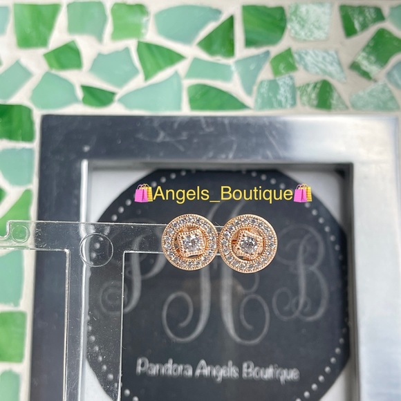 Pandora | Jewelry | New Pandora Rose Vintage Alure Circle Stud Earrings ...
